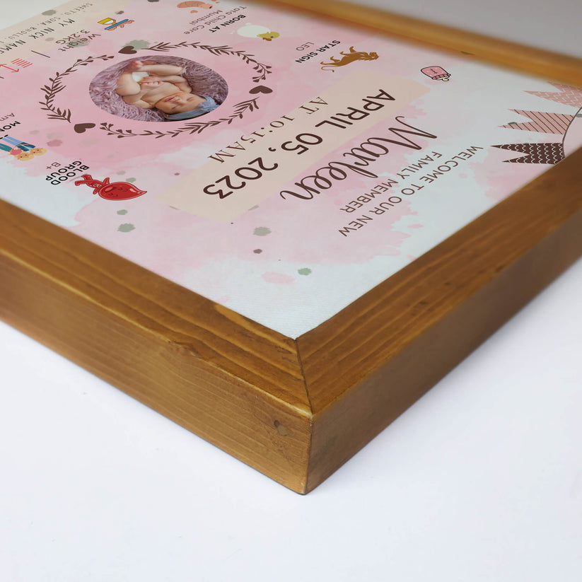 Personalized Baby Bio Frame - Perfect Baby Gift